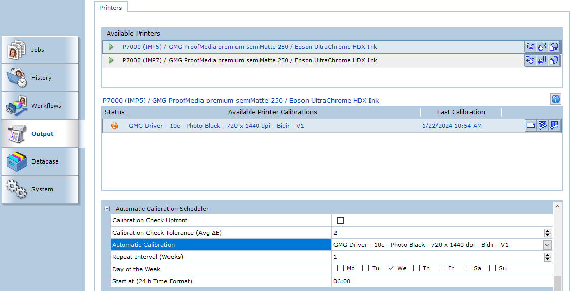 Schedule a calibration – GMG Support