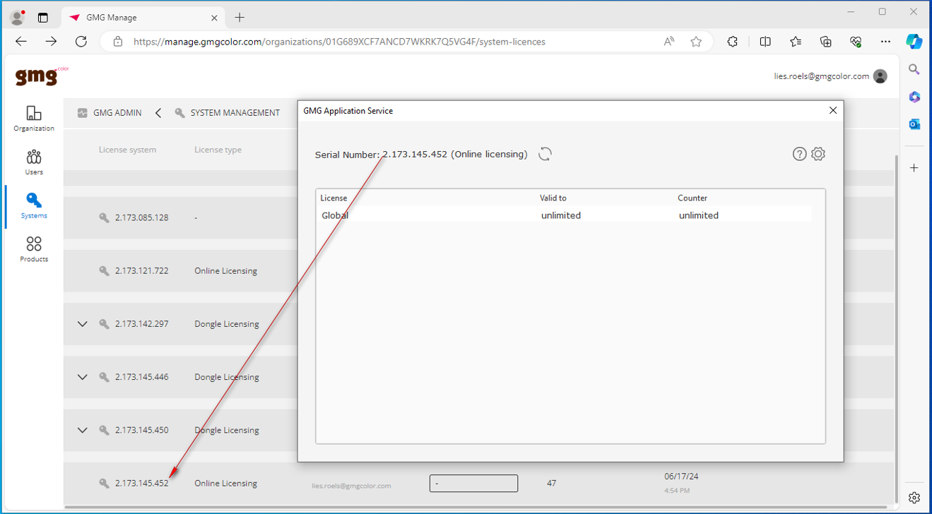 Wie kann man Lizenzsysteme zu GMG Manage hinzufügen, um eine Übersicht zu erstellen? – GMG Support