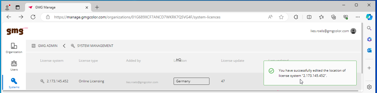 Wie kann man Lizenzsysteme zu GMG Manage hinzufügen, um eine Übersicht zu erstellen? – GMG Support