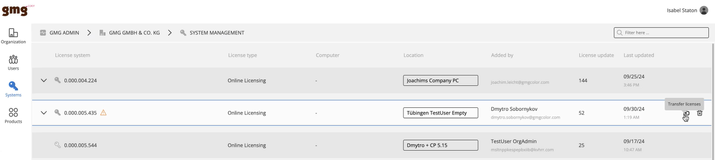 How to move licenses from one system to another – GMG Support