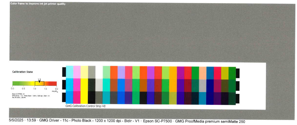 Manual calibration check – GMG Support