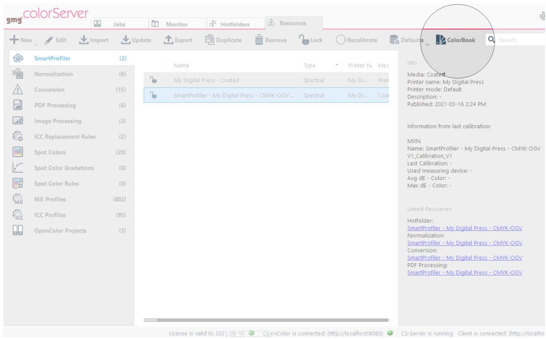 ColorBook – GMG Support