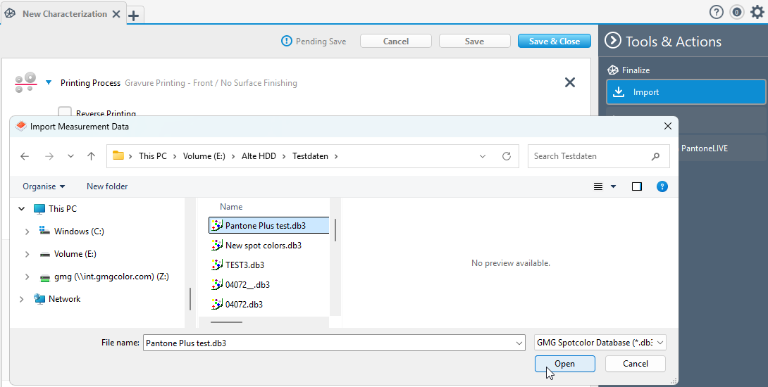 Import a spot color library – GMG Support