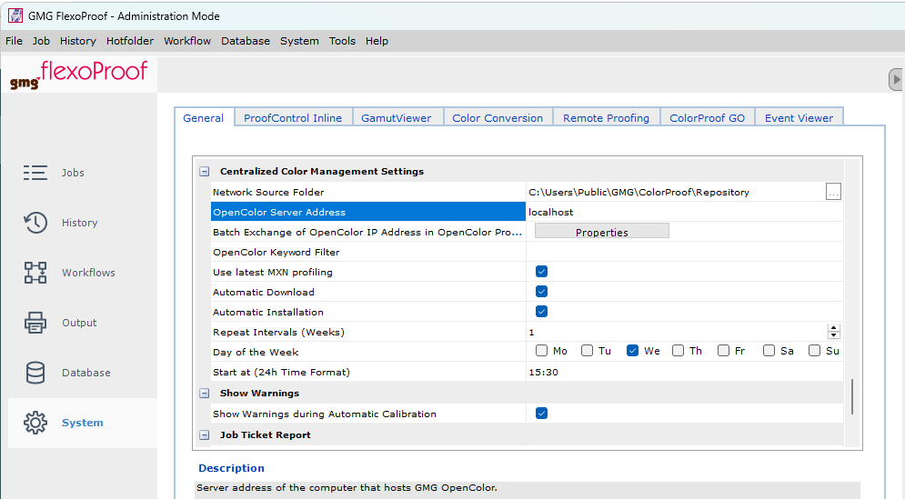 Connect to OpenColor – GMG Support