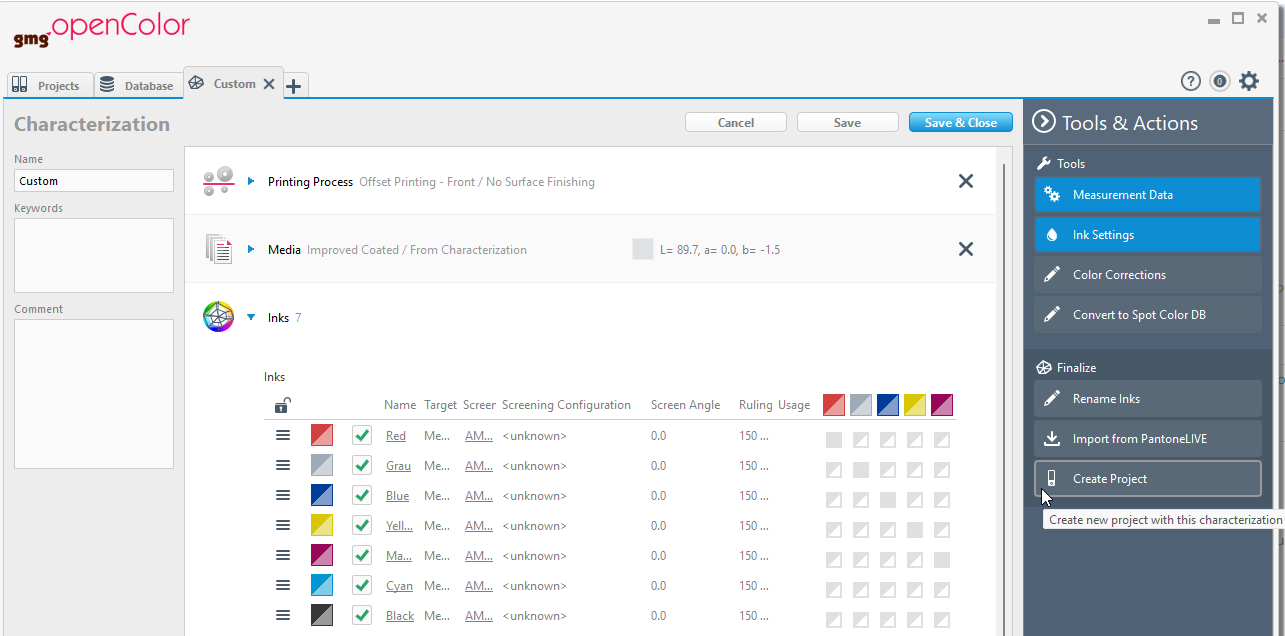 How to create a project – GMG Support