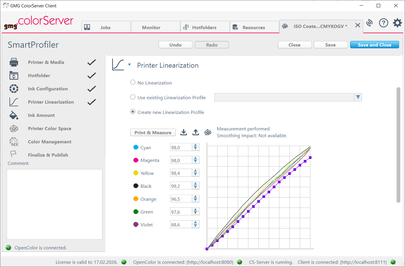 New in ColorServer 5.7 – GMG Support