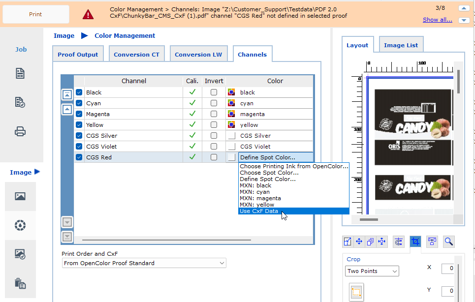 Druckreihenfolge und CXF – GMG Support