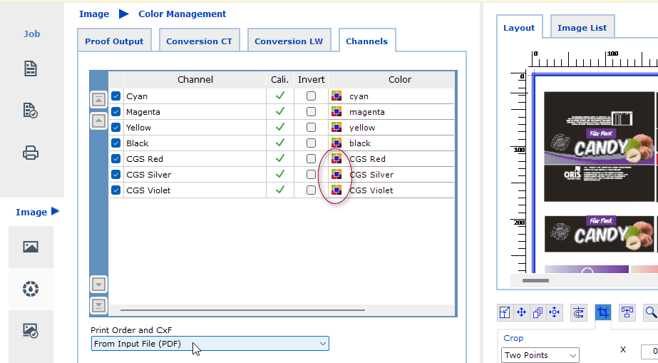 Druckreihenfolge und CXF – GMG Support