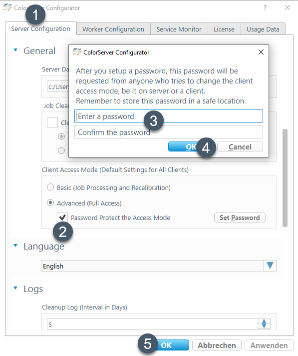 Administrator password – GMG Support