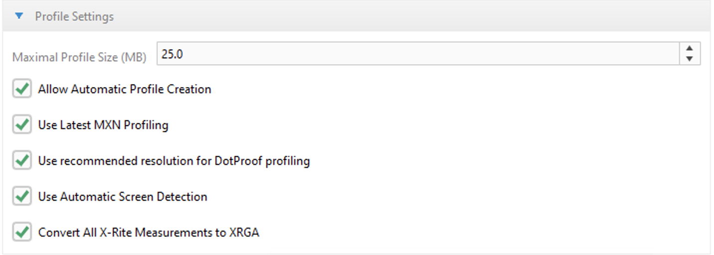 Profile settings – GMG Support