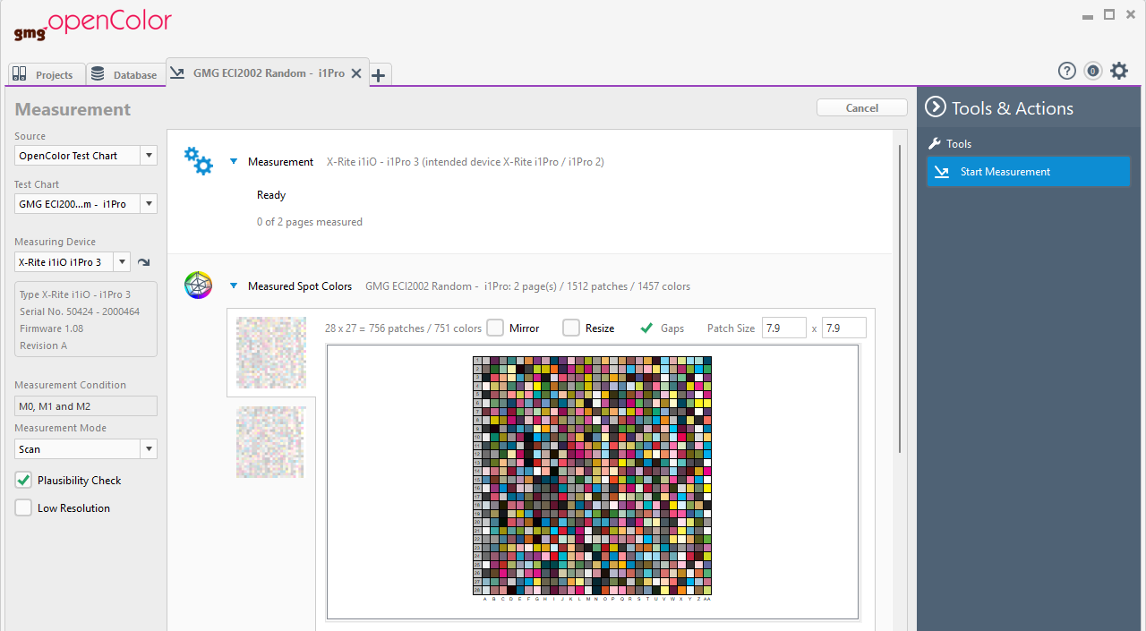 How to measure a test chart – GMG Support